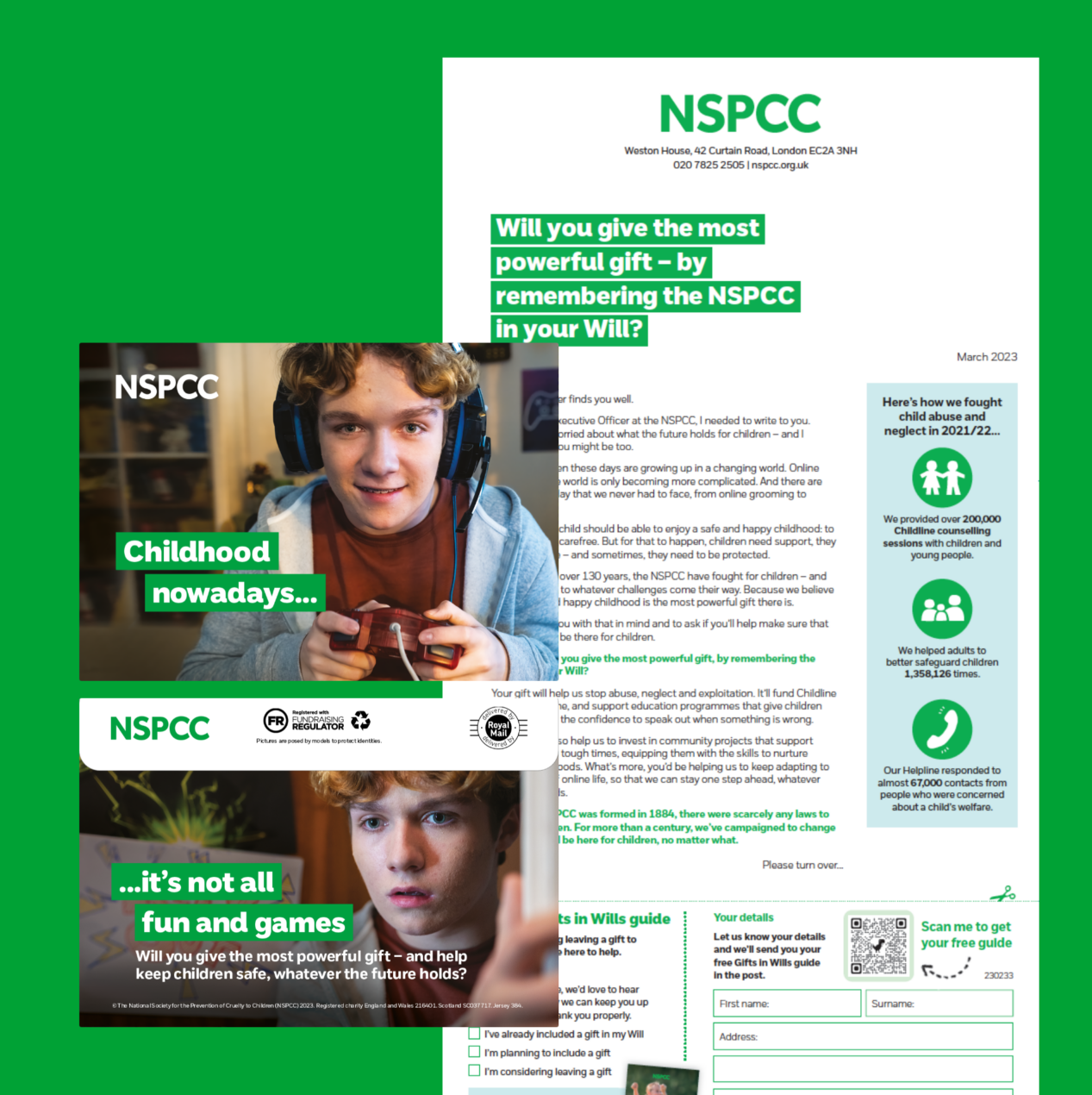 NSPCC Legacy Fundraising - Consider